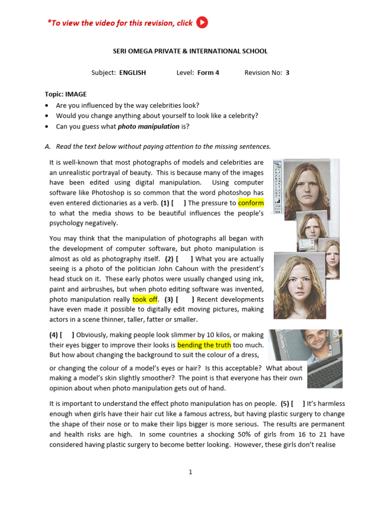 Revision 3 English F4 | Download Free PDF | Grammar | Linguistics