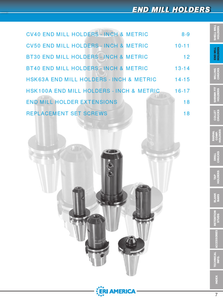 End Mill Holders | PDF | Screw | Equipment