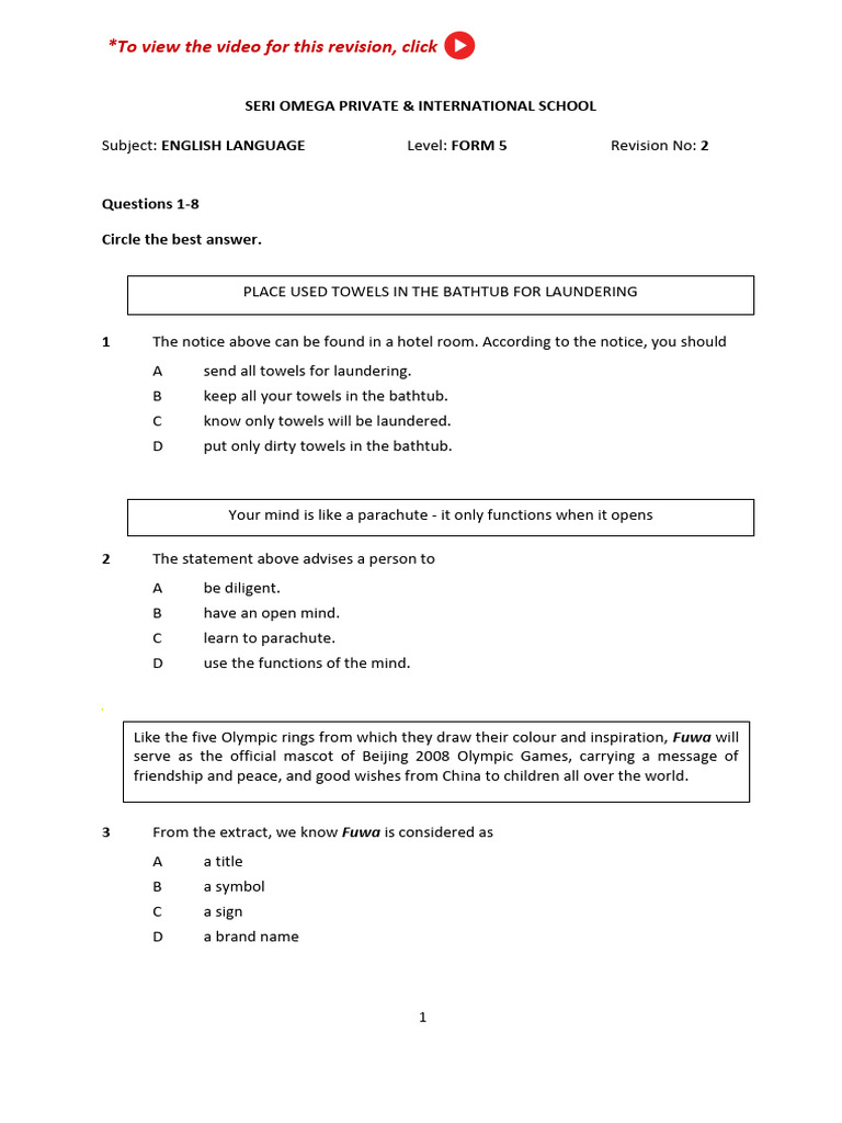 Revision 2 English F5 | PDF | Cost Of Living | Amputation