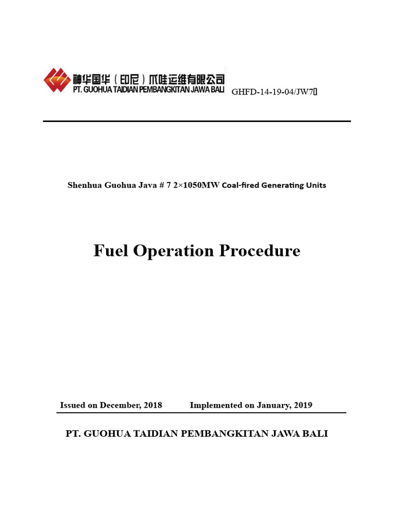 Fuel Operation Procedure JAWA 7 | PDF | Belt (Mechanical) | Bearing ...