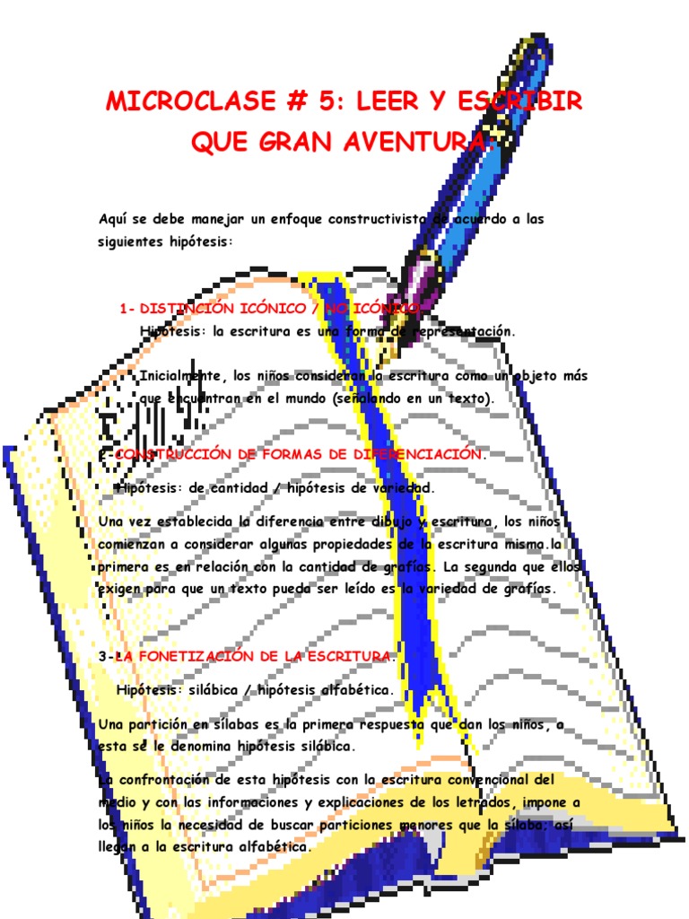 La aventura de leer y escribir | PDF | Escritura | Imagen