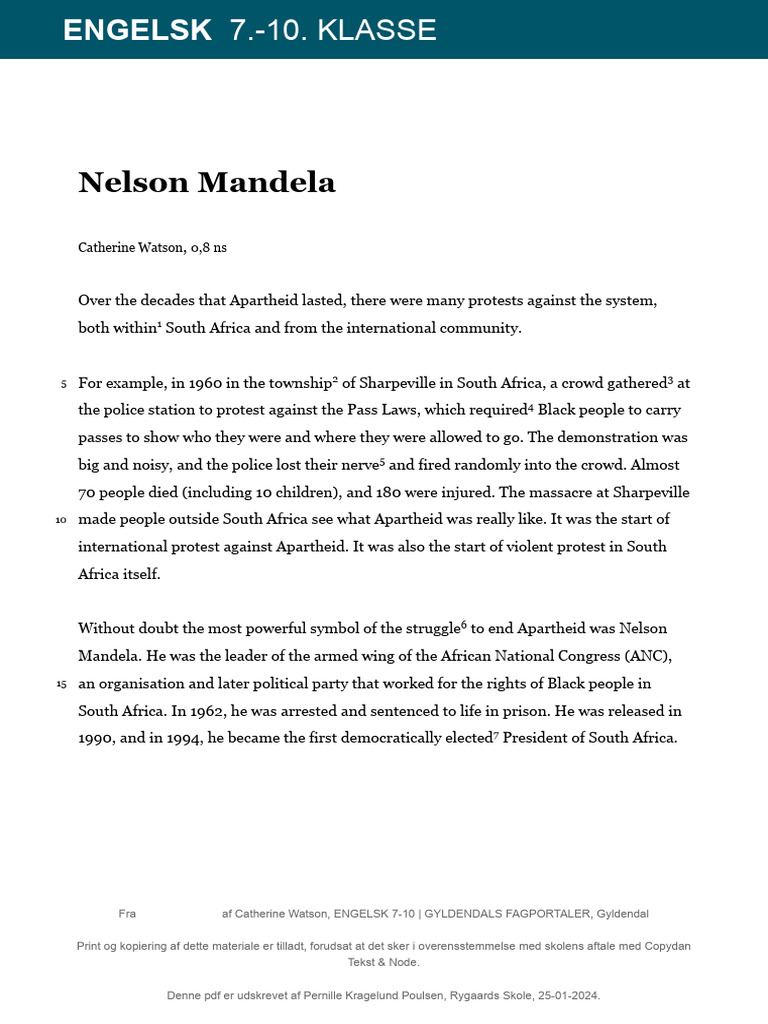 Nelson Mandela and Apartheid Resistance | PDF | Apartheid | Africa