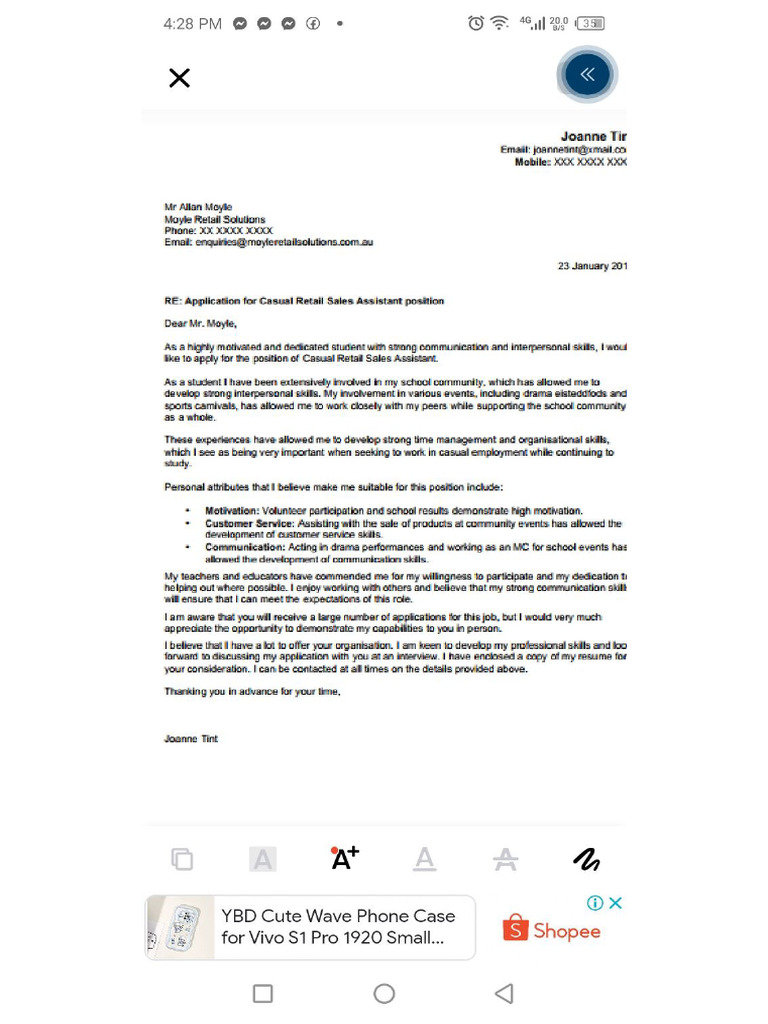 Letter Example | PDF