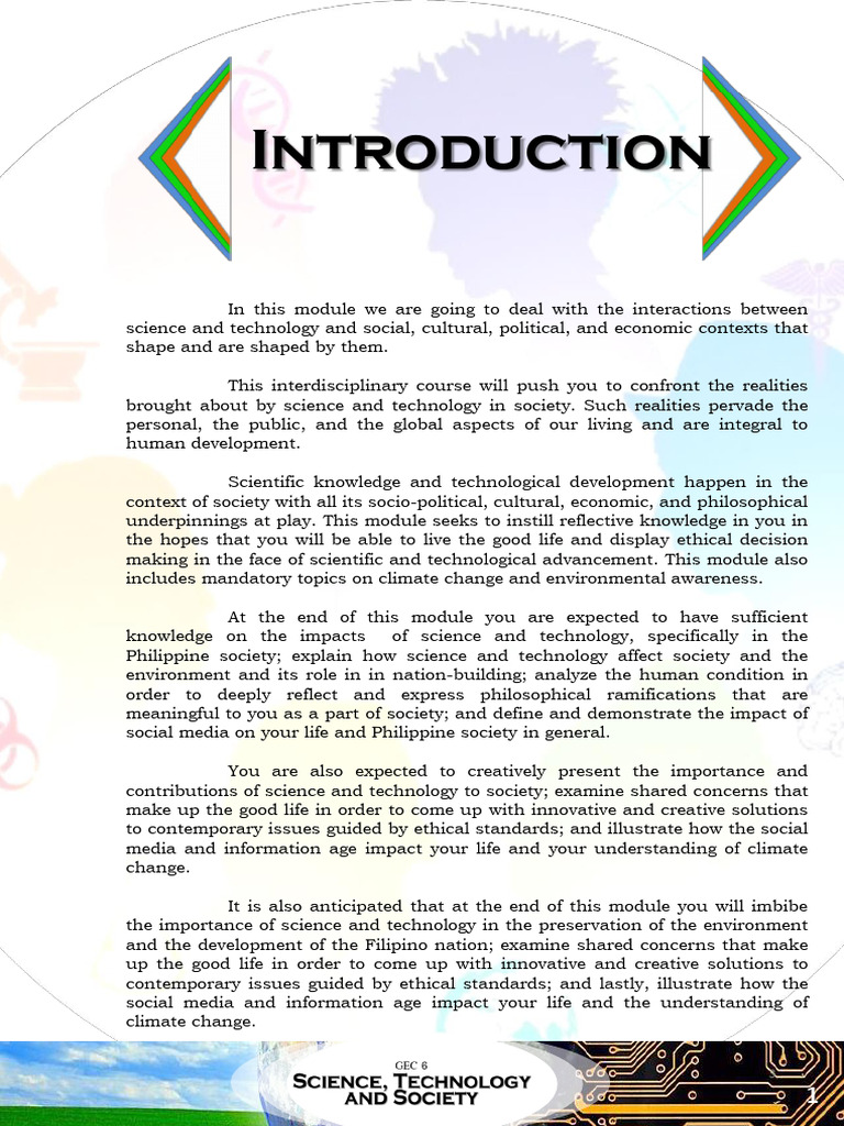Sts Module Final 3 12 | PDF | Experiment | Science