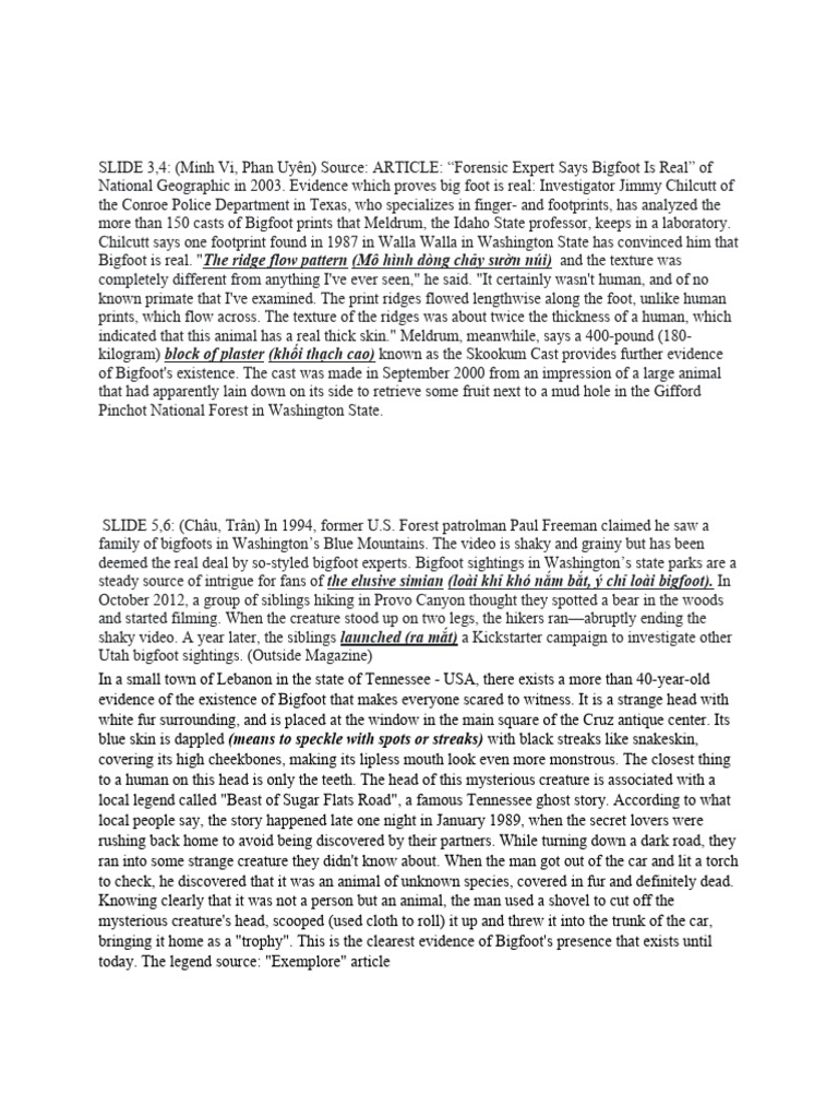 Bigfoot TTT | Download Free PDF | Bigfoot