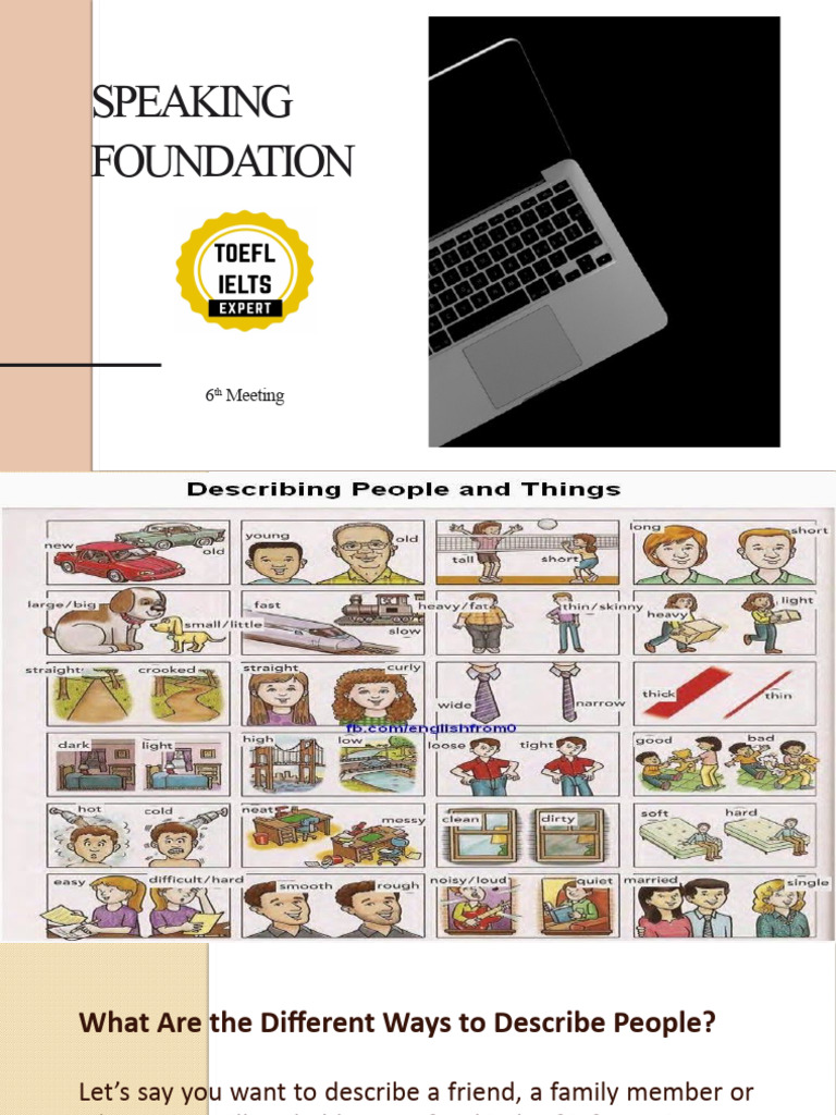 Meeting 6 (Describing Things&people) | PDF | Adjective | Languages Meeting 6 (Describing Things&people) | PDF | Adjective | Languages