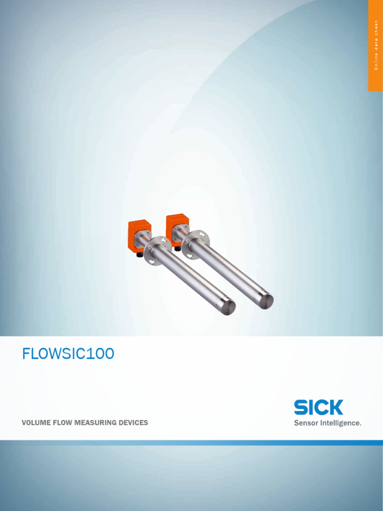 Data Sheet FLOWSIC100 | PDF | Programmable Logic Controller | Flow Measurement