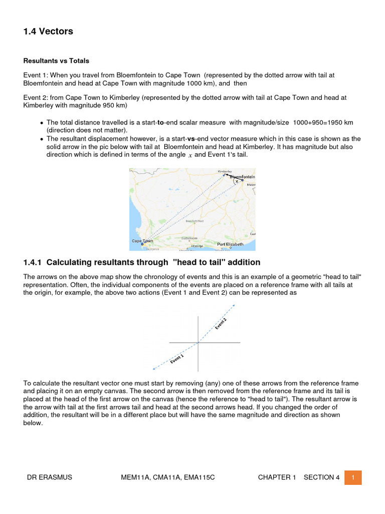 C1 Sec 4 Pdf Euclidean Vector Cartesian Coordinate System