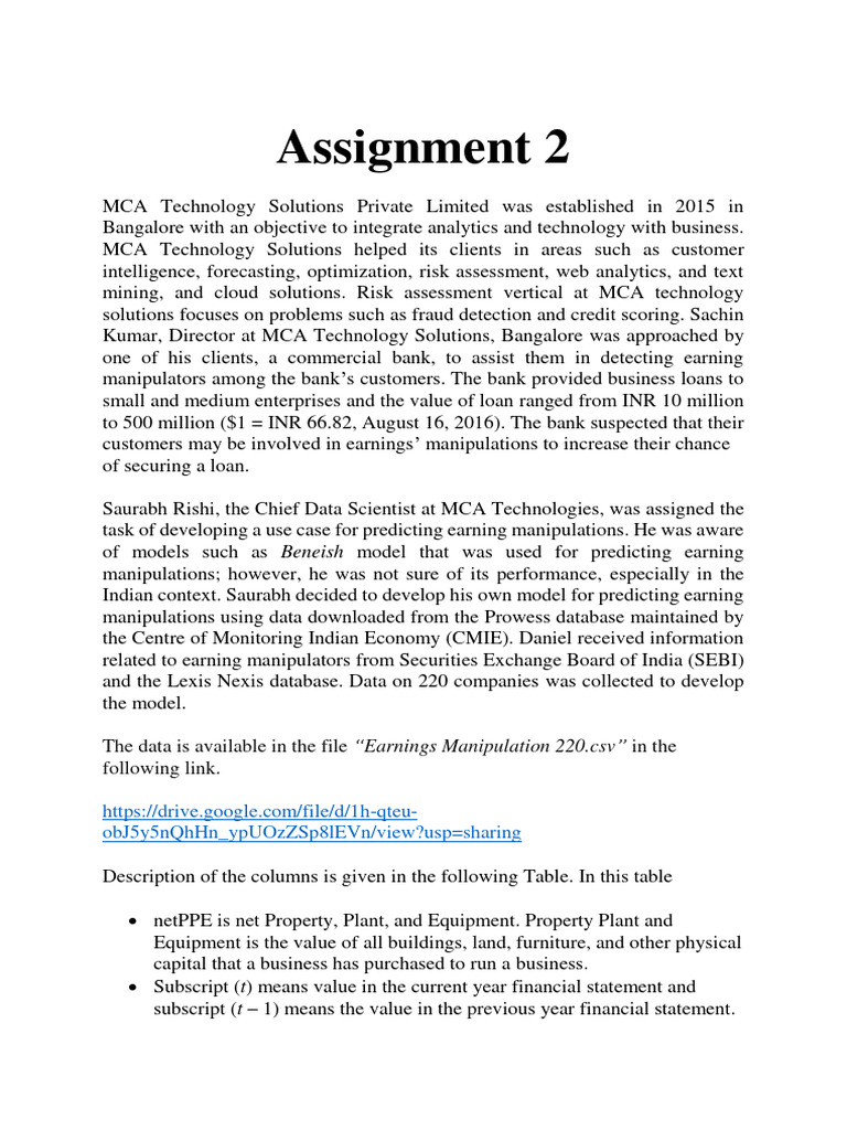 MBA PA Sem1 23 Assignment2 | PDF | Analytics | Databases MBA PA Sem1 23 Assignment2 | PDF | Analytics | Databases