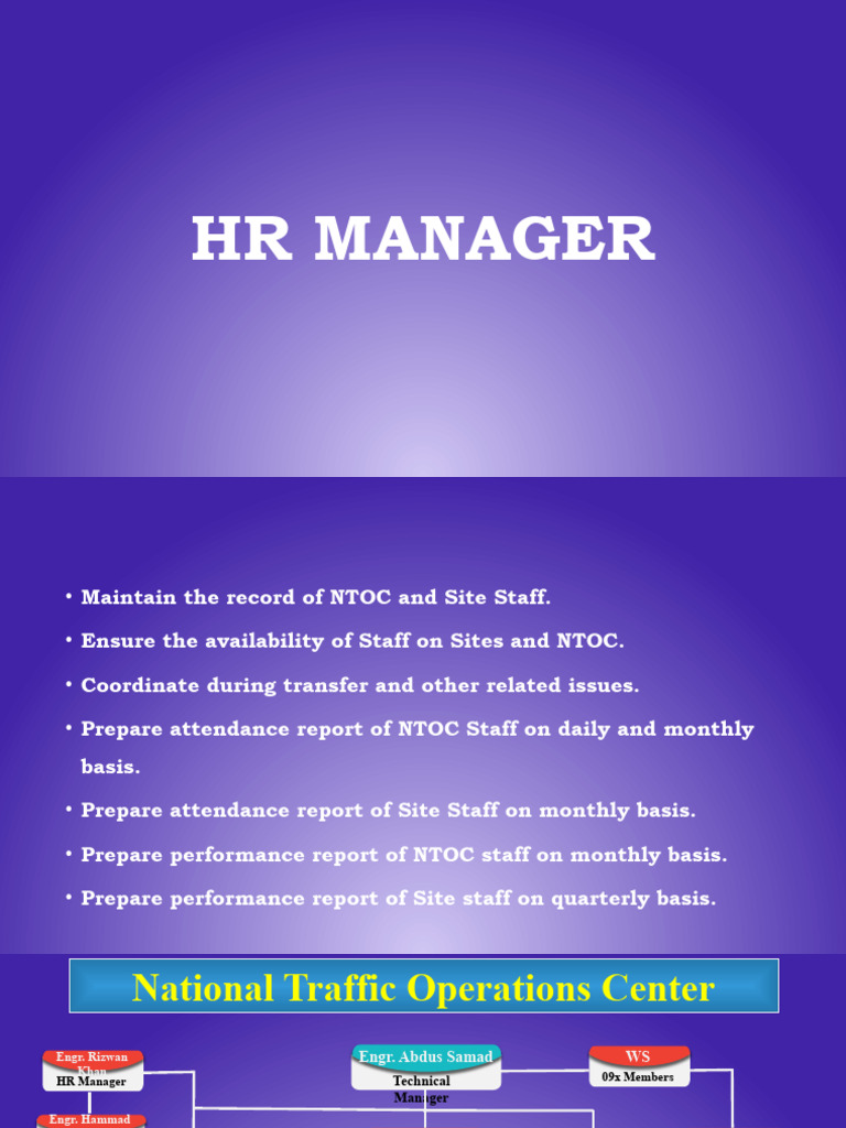 HR Manager | PDF