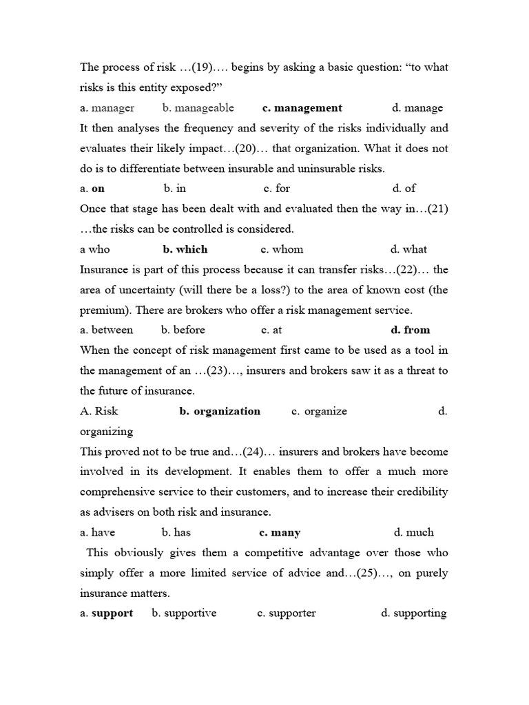 Risk Management Process Overview | PDF