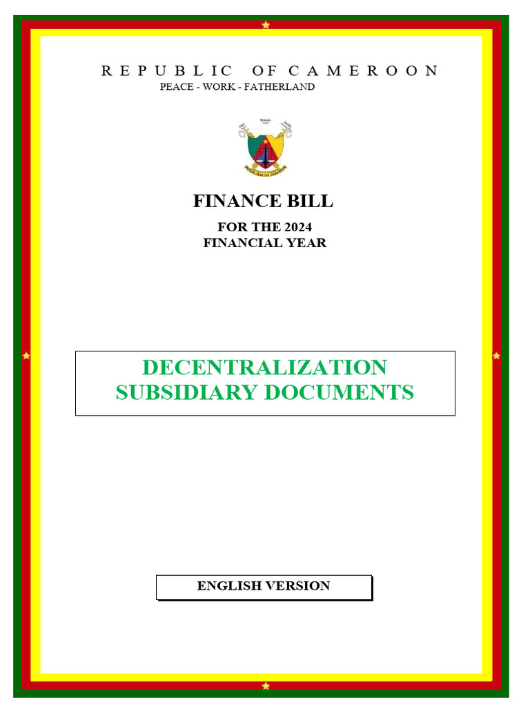ANNEXE PLF 2024 Decentralisation 04 | PDF | Forms Of Government | Governance