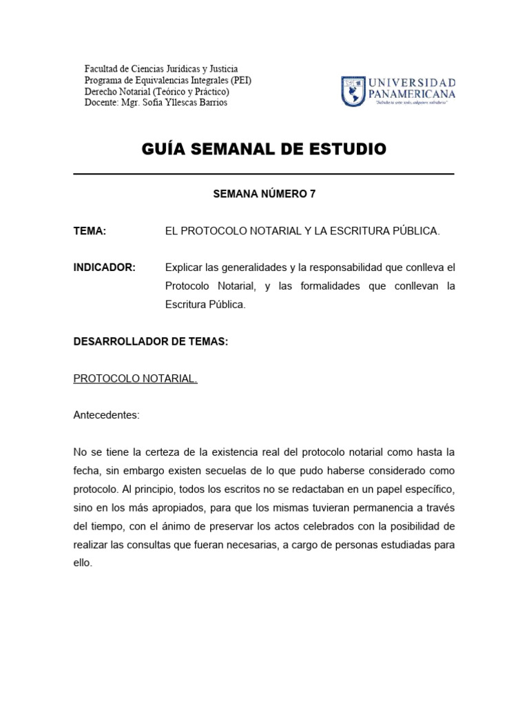 Protocolo Notarial y Escritura Pública | PDF | Finanzas y dinero