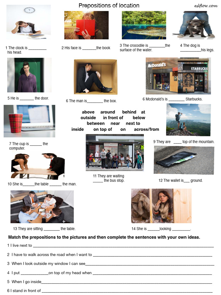 Prepositions of Location 1 2020 | PDF