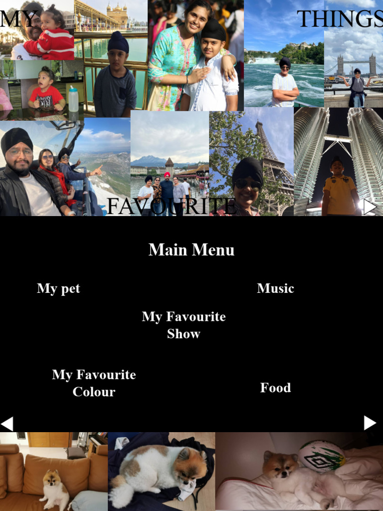 My Favorite Things: Music, Show, Color | PDF