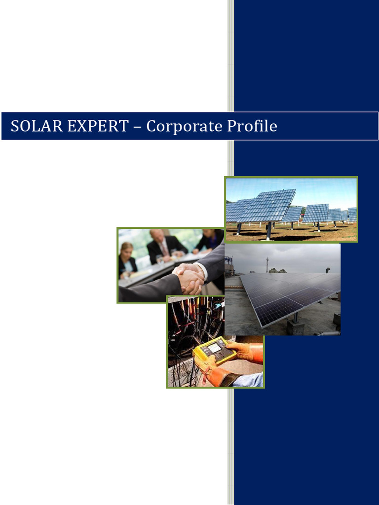 SOLAR EXPERT-Corporate_Profile | PDF | Solar Power | Photovoltaics