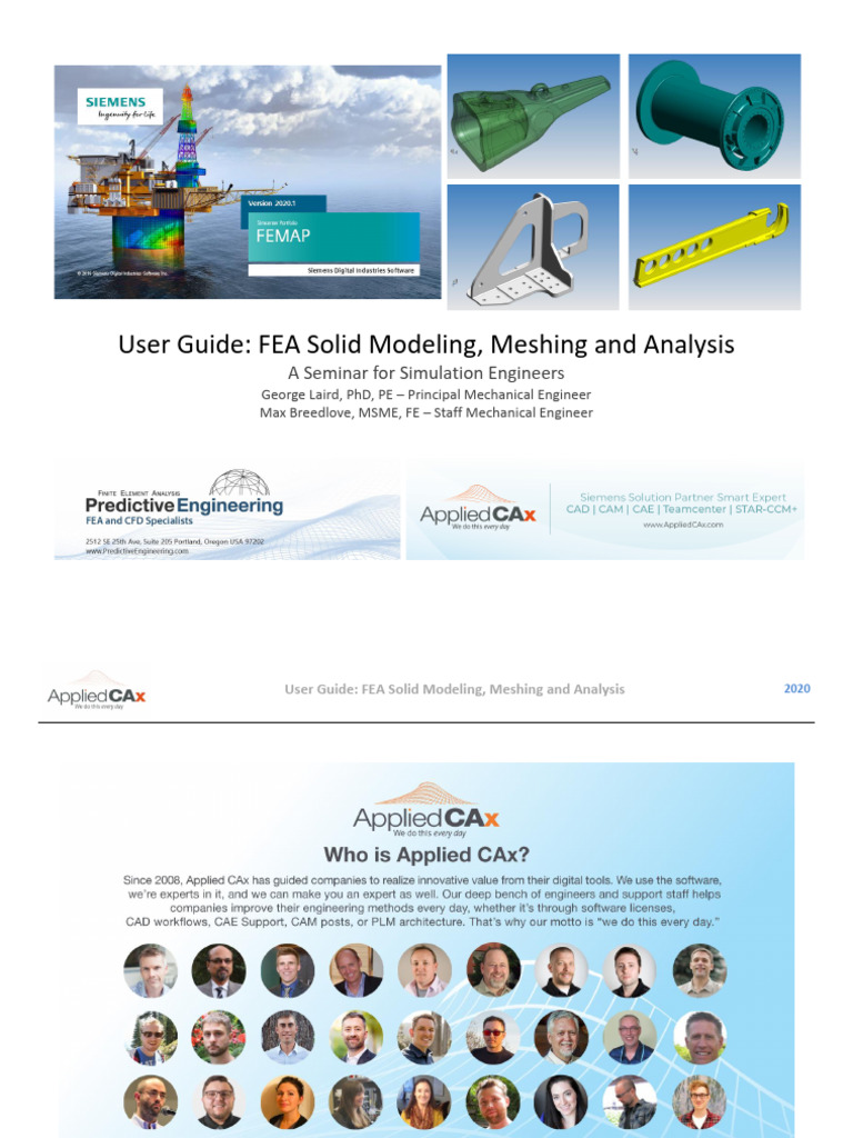 FEA Solid Modeling Meshing and Analysis - A Basic Users Guide | PDF | Finite Element Method ...