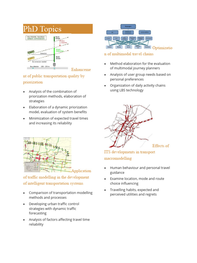 PhD Topics | PDF | Logistics | 3 D Computer Graphics