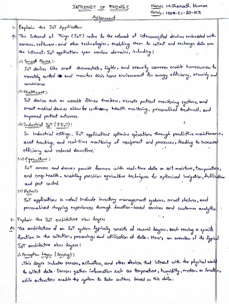 IoT Assignment | PDF