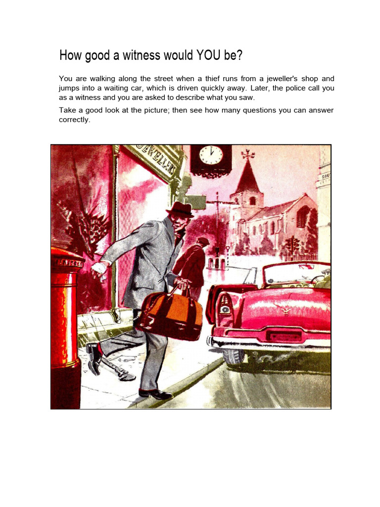 Test Your Witness Skills | PDF | Clothing