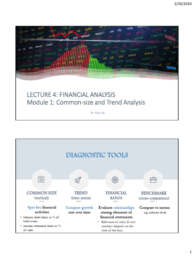 IUBAV _ Lecture 4 _ Module 1 Common-size and Trend Analysis (S2 2023 2024) | PDF | Equity ...