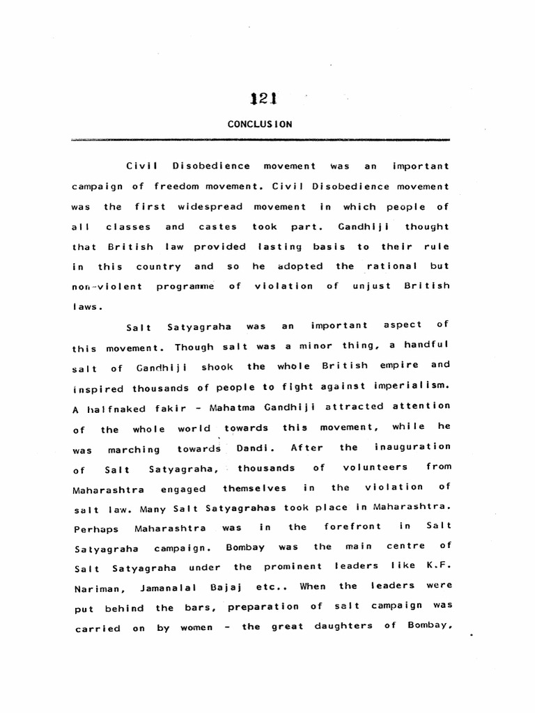 10 Conclusion CDM | PDF | Mahatma Gandhi | Civil Disobedience