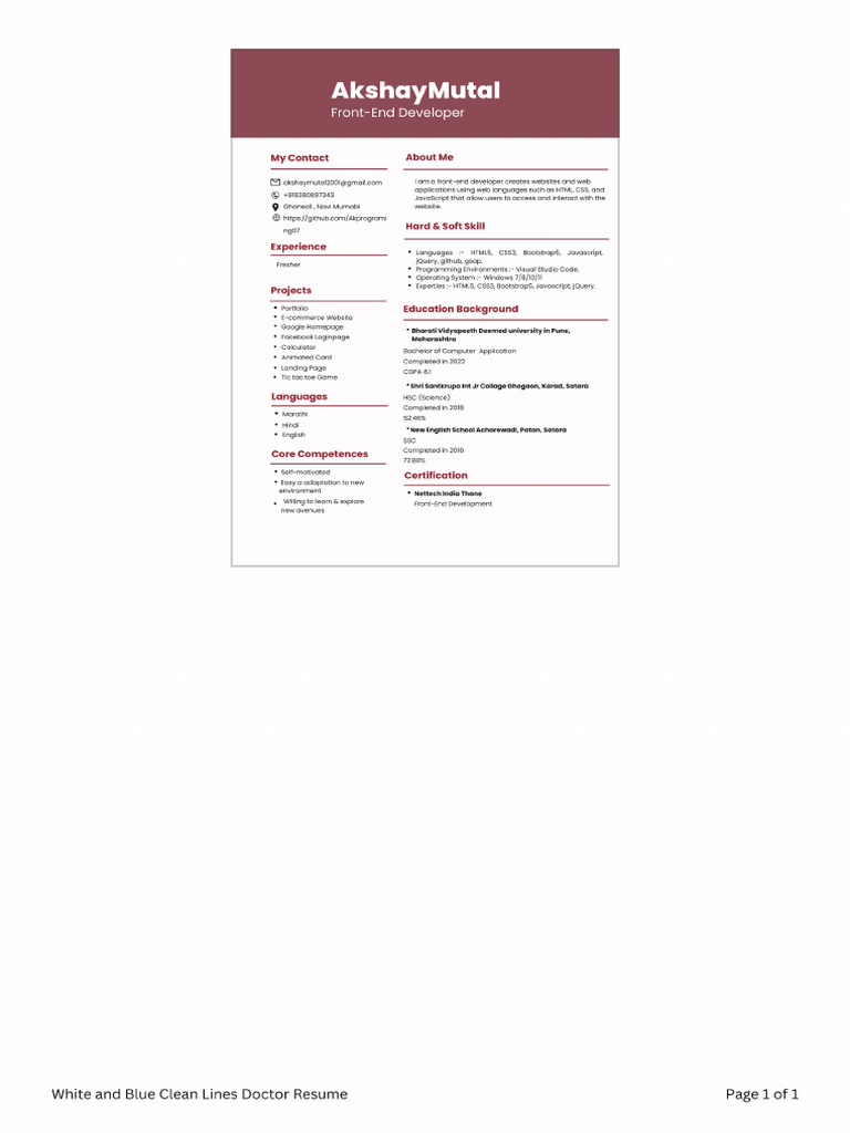 Akshay Web Desiner-2 | PDF