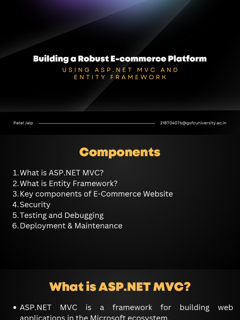 E-Commerce Platform Development Building A Roboust System With ASP - Net MVC and Entity ...