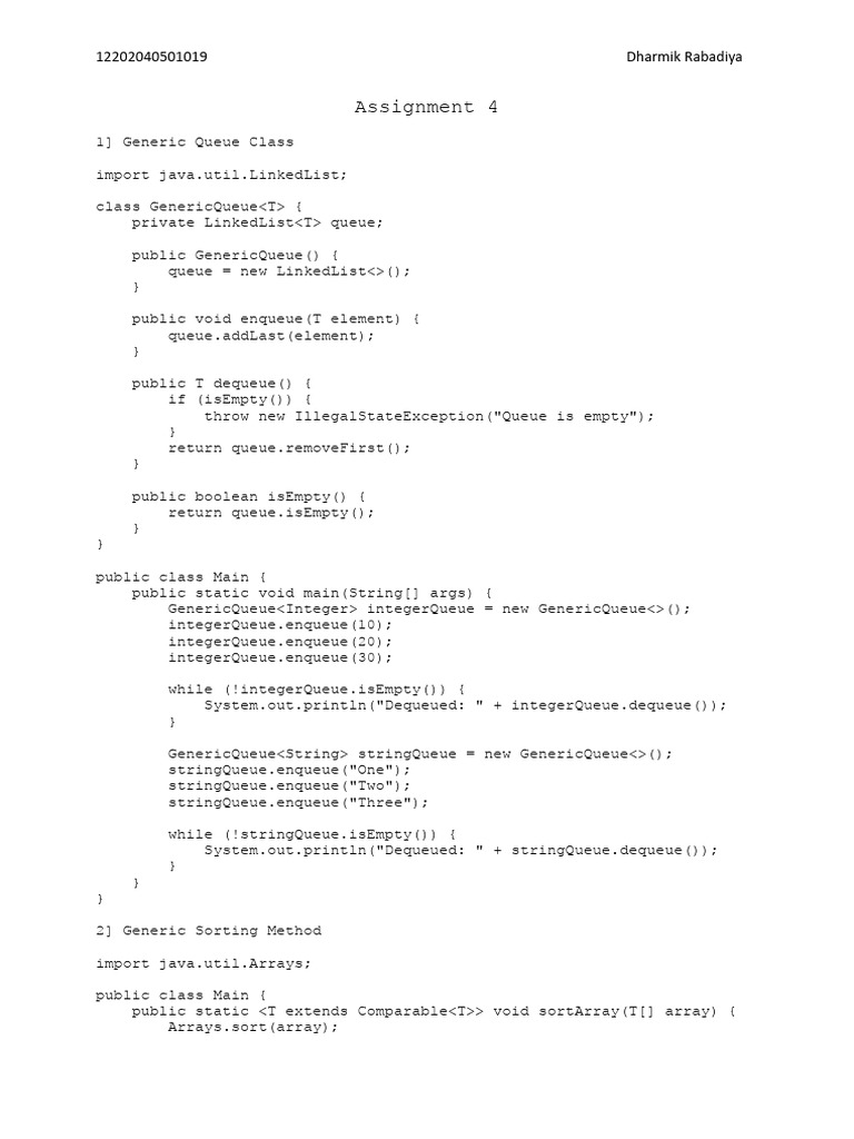 ASS4 | PDF | Queue (Abstract Data Type) | Software Development