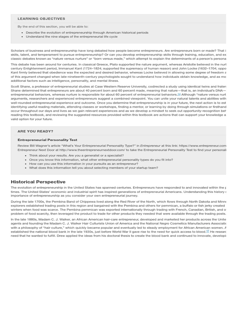 The Process of Becoming an Entrepreneur - Entrepreneurship _ OpenStax ...