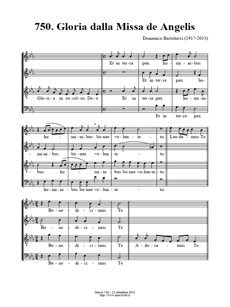 2) Gloria - Bartolucci | PDF