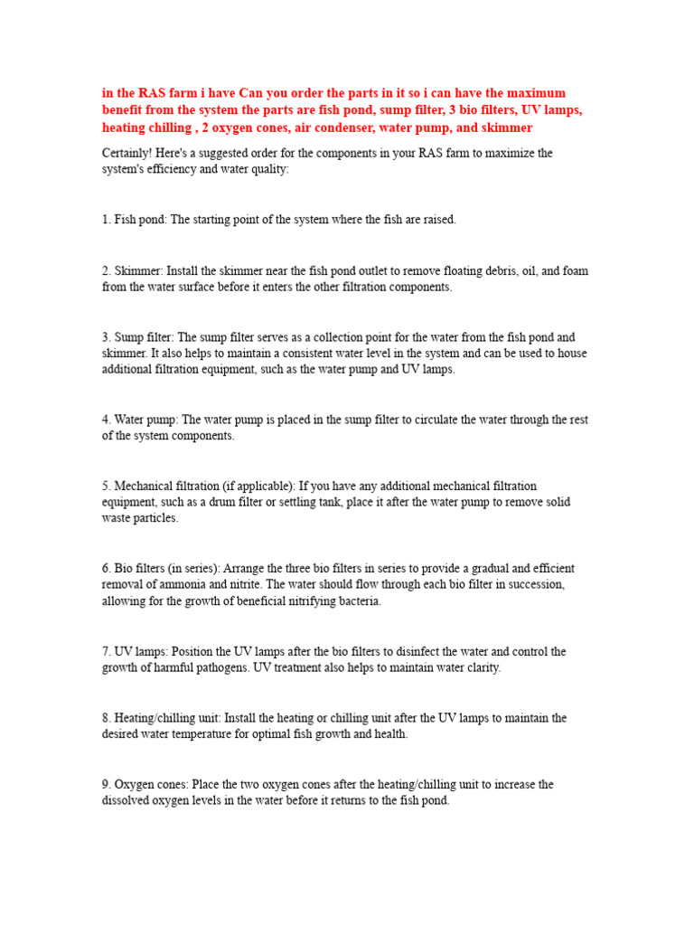 in the RAS farm i have Can you order the parts in it so i can have the ...