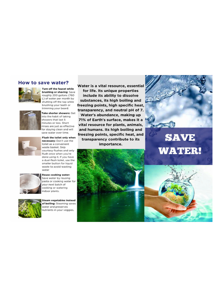 Save Water! | PDF