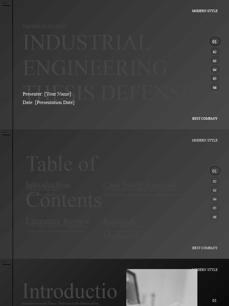 Industrial Engineering Thesis Defense | PDF | Case Study | Efficient ...