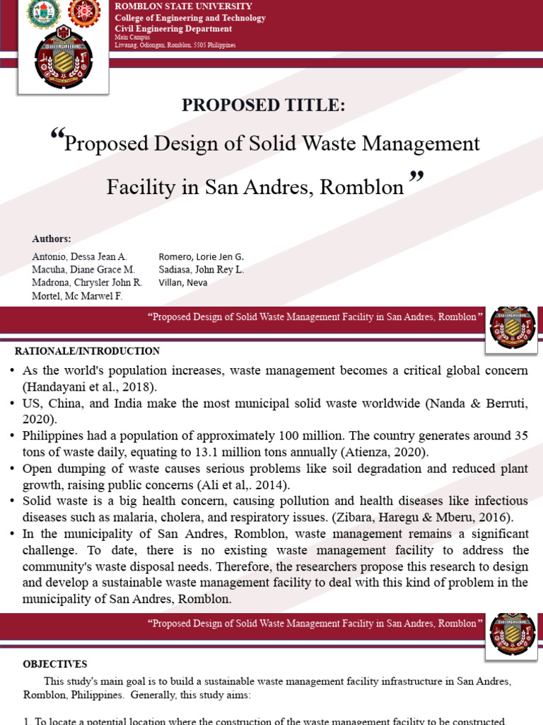 PPTFormat Concept-Paper WTD | PDF | Waste Management | Emergency Evacuation