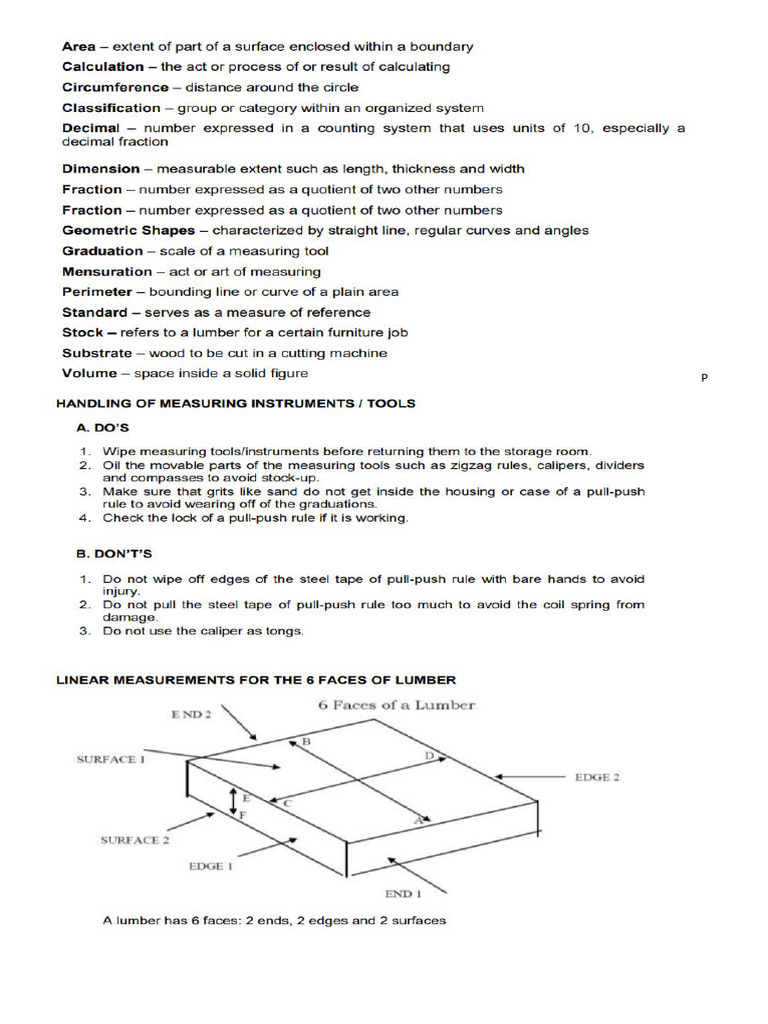 Lesson About Measuring | PDF