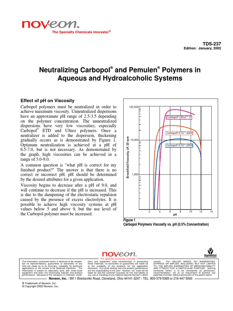 Carbopol Mixing | PDF | Ph | Sodium Hydroxide