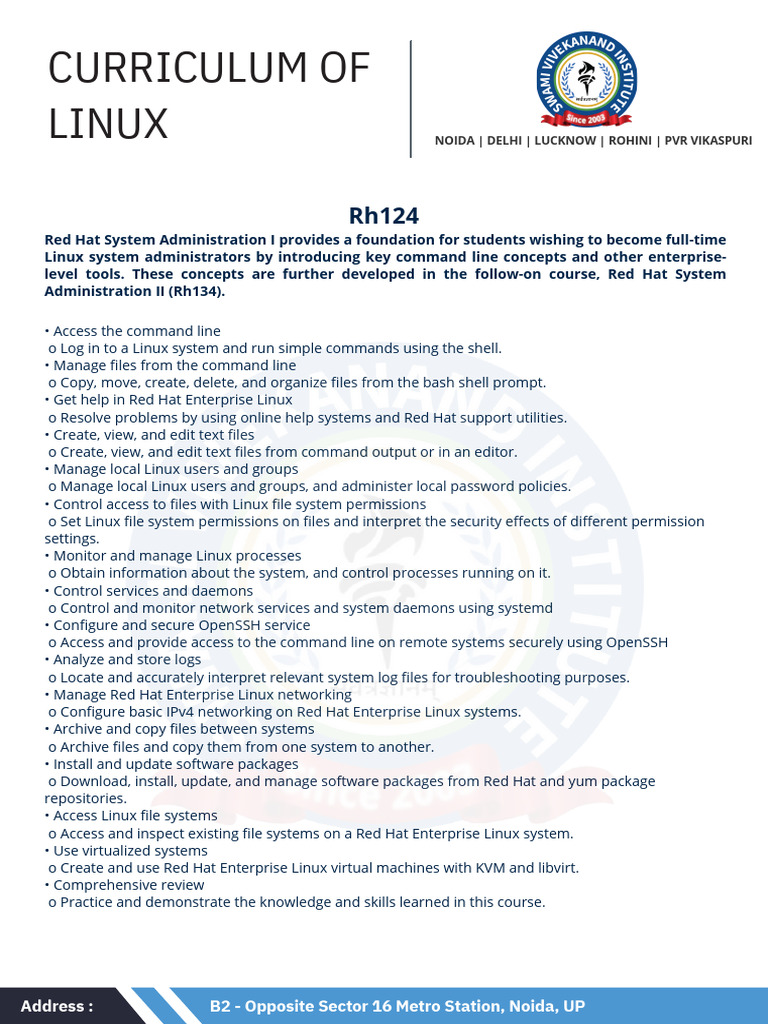 LINEX SYLLABUS | PDF | Computer Network | Domain Name System