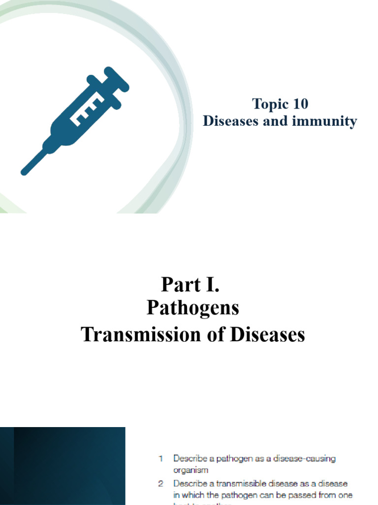 Topic 10. Diseases and Immunity | PDF | Immune System | Phagocyte