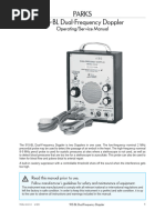 Parks Doppler Service Manual | PDF | Blood Pressure | Battery Charger