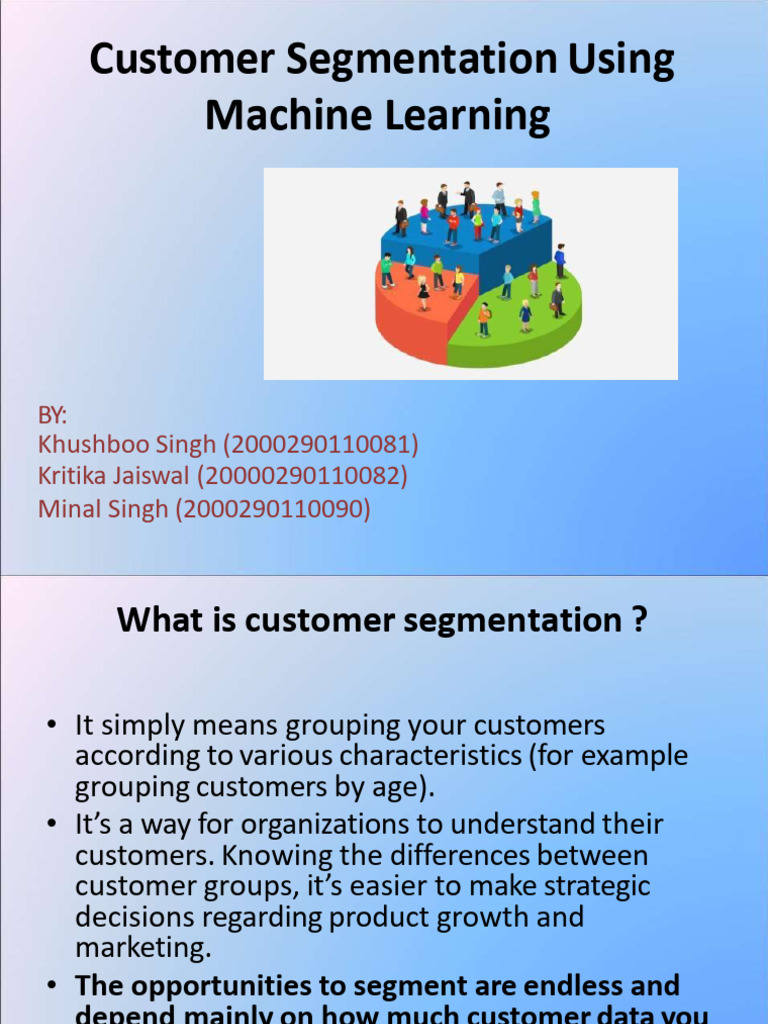 Customer Segmentation Using Machine Learning | PDF | Cluster Analysis | Machine Learning