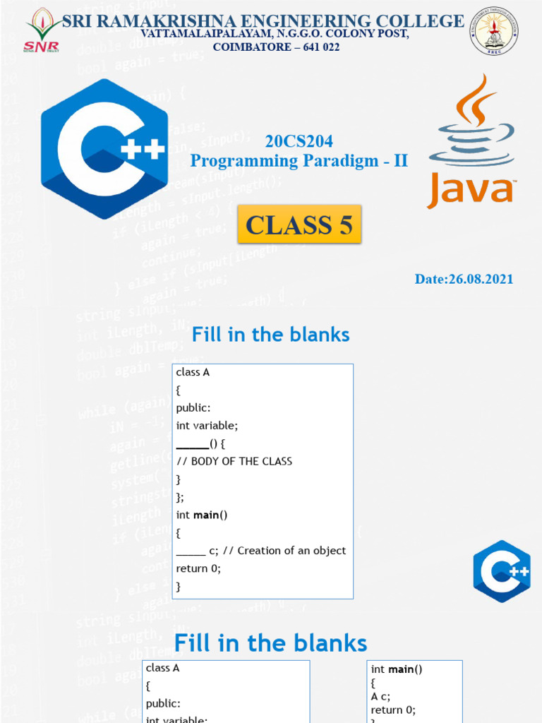 C++ Programming Paradigms Explained | PDF | Constructor (Object ...