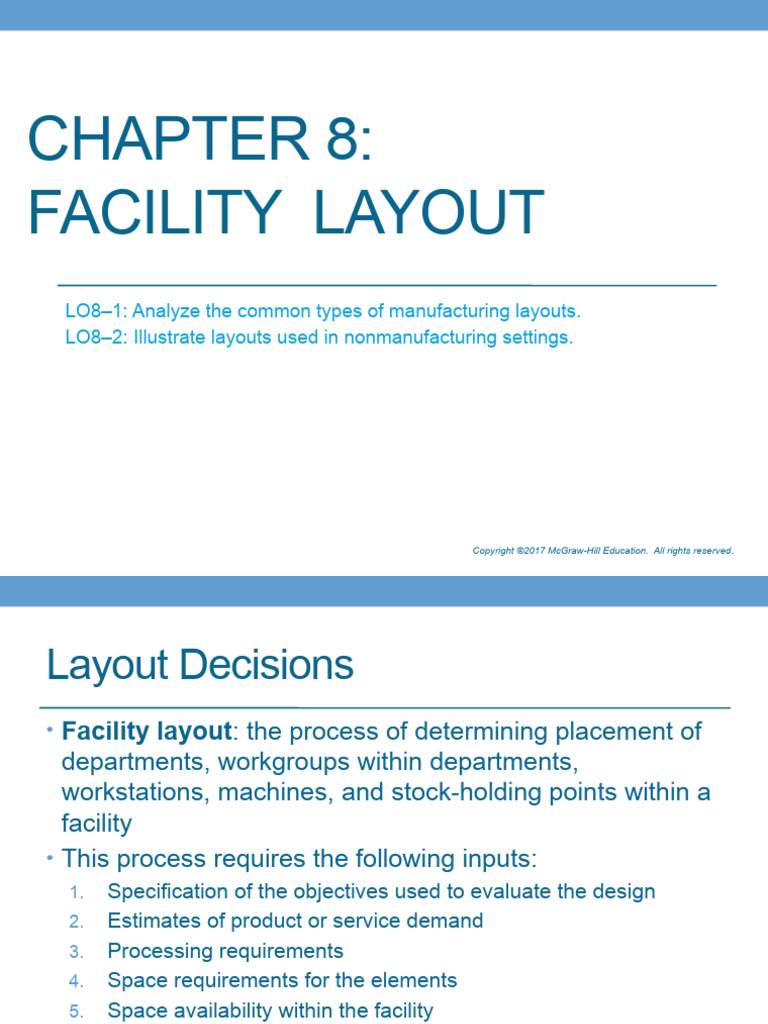 Chap08 - Facility Layout | PDF | Business