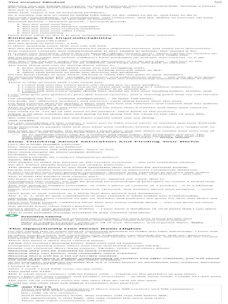 03-The Creator Mindset | PDF