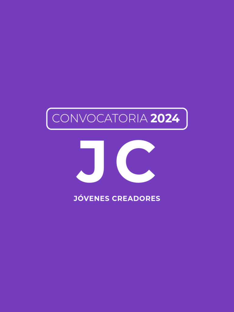 Convocatoria Jóvenes Creadores 2024 | PDF