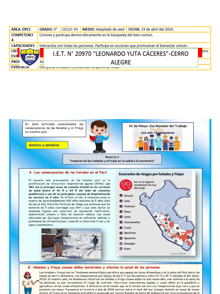 5to Experiencia de Aprendizaje DPCC | PDF