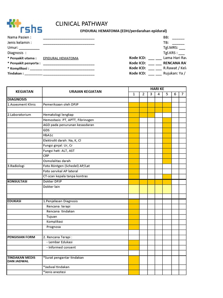 Clinical Pathway EDH | PDF