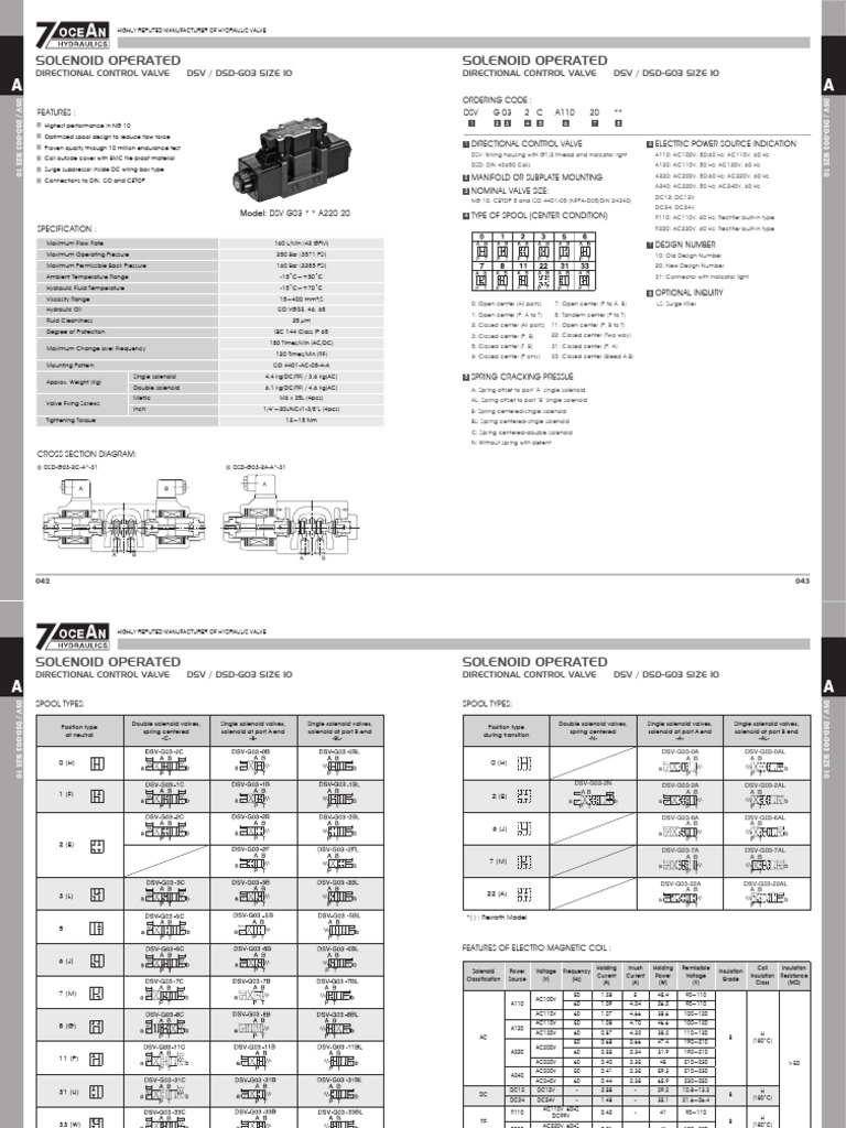 NG10 Directional Valve | Download Free PDF | Valve | Vacuum Tube