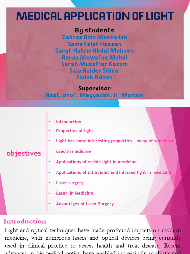Medical Applications of Light | PDF | Light | Infrared