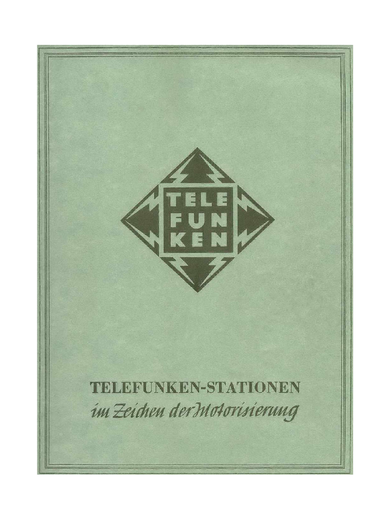 Catalogo Telefunken 1941 | PDF